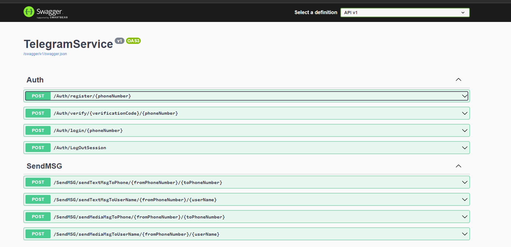 GitHub - AmirNotch/TelegramService