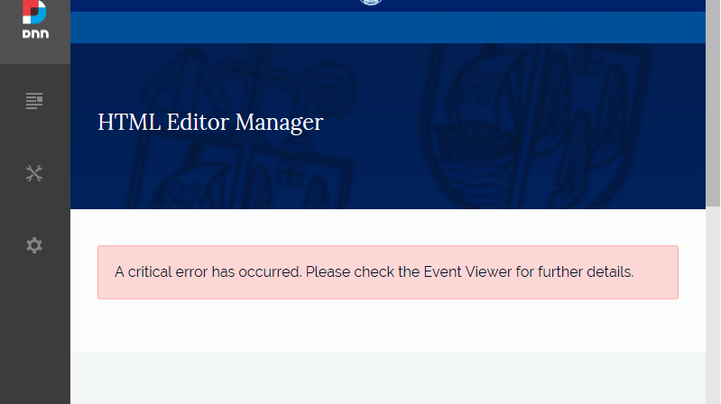 Html Editor Manager Not Loading And Throwing Critical Error Messages In Dnn 921 · Issue 2295 9896