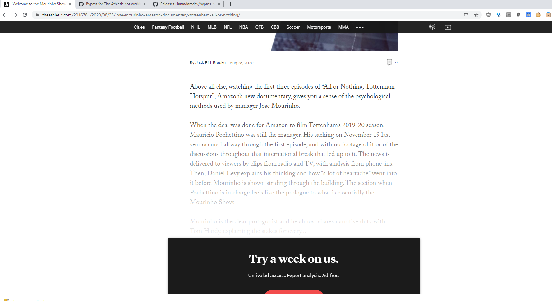 Bypass for The Athletic not working · Issue #859 · iamadamdev/bypass ...