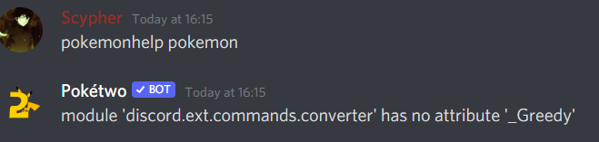 help command - module 'discord.ext.commands.converter' has no attribute '_Greedy' · Issue #252 ...