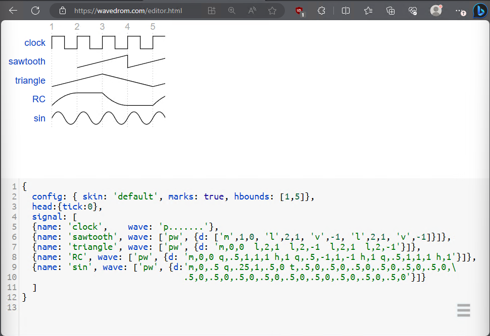 hbounds Interpretation for Analog Piece-Wise Linear Waveforms · Issue #399 · wavedrom/wavedrom ...