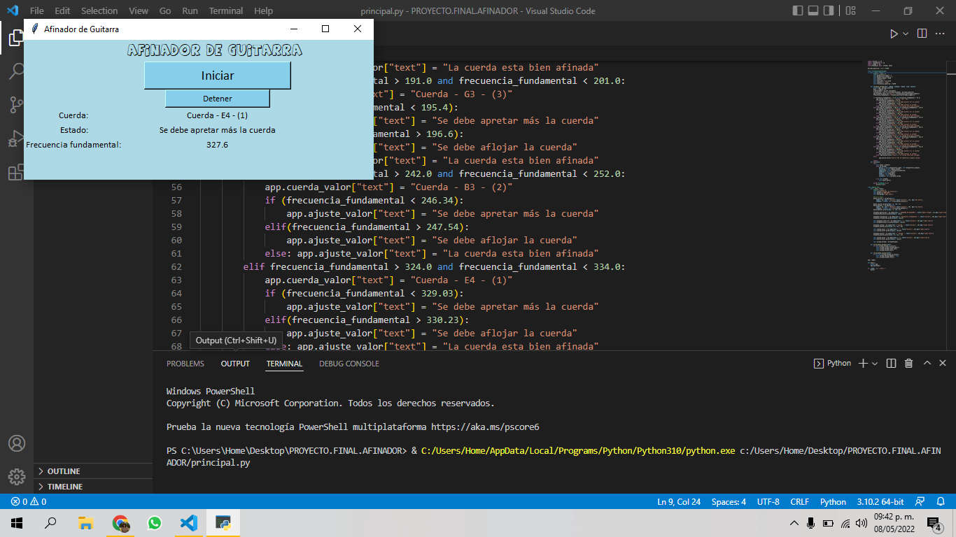 GitHub - Danna-Aguilar/Proyecto-Final-Afinador-Guitarra: Tratamiento de Señales