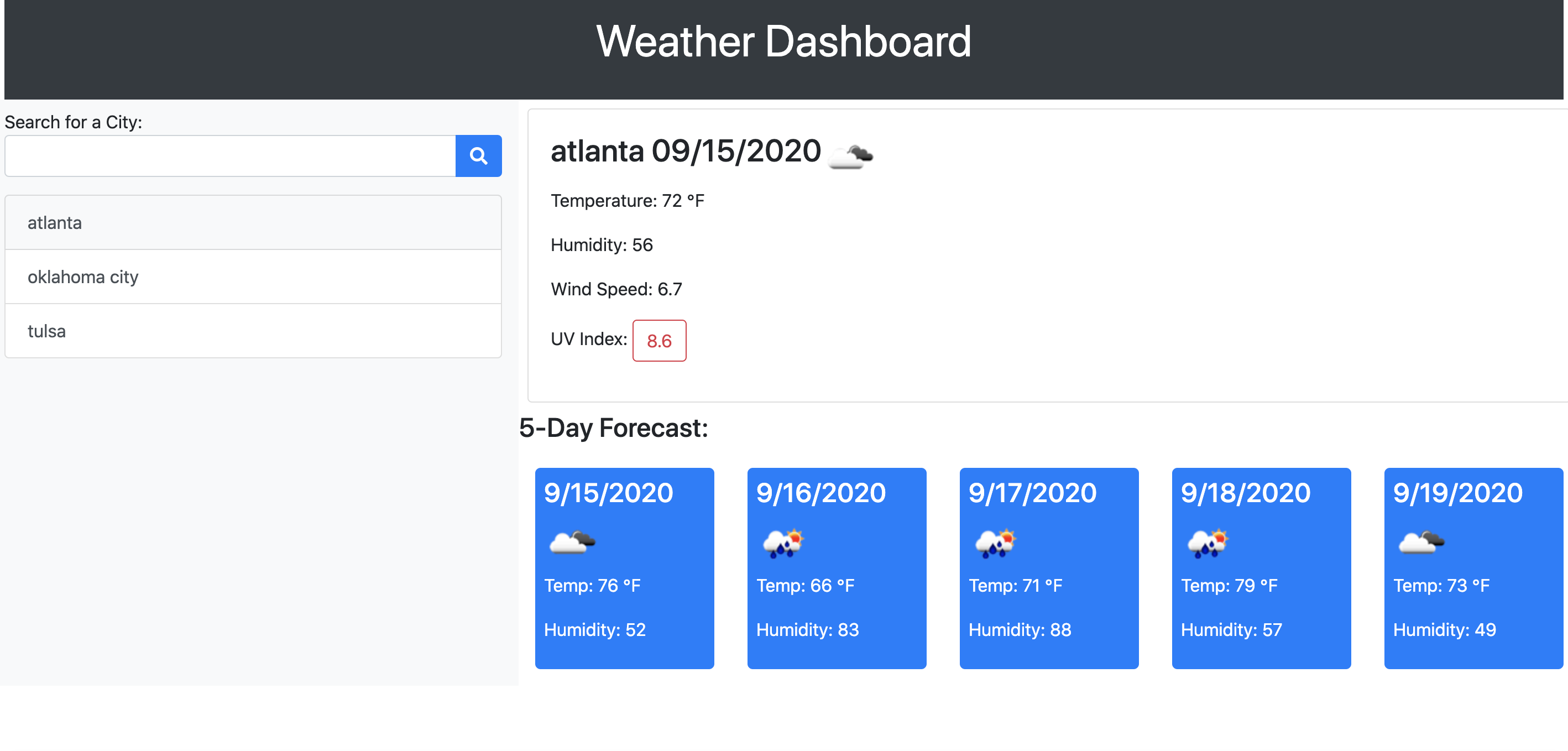 GitHub - cameronlay15/hw-06-weather-dash