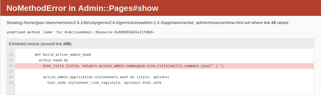 `page` Model Issue With V1 4 3 · Issue 5692 · Activeadmin Activeadmin · Github