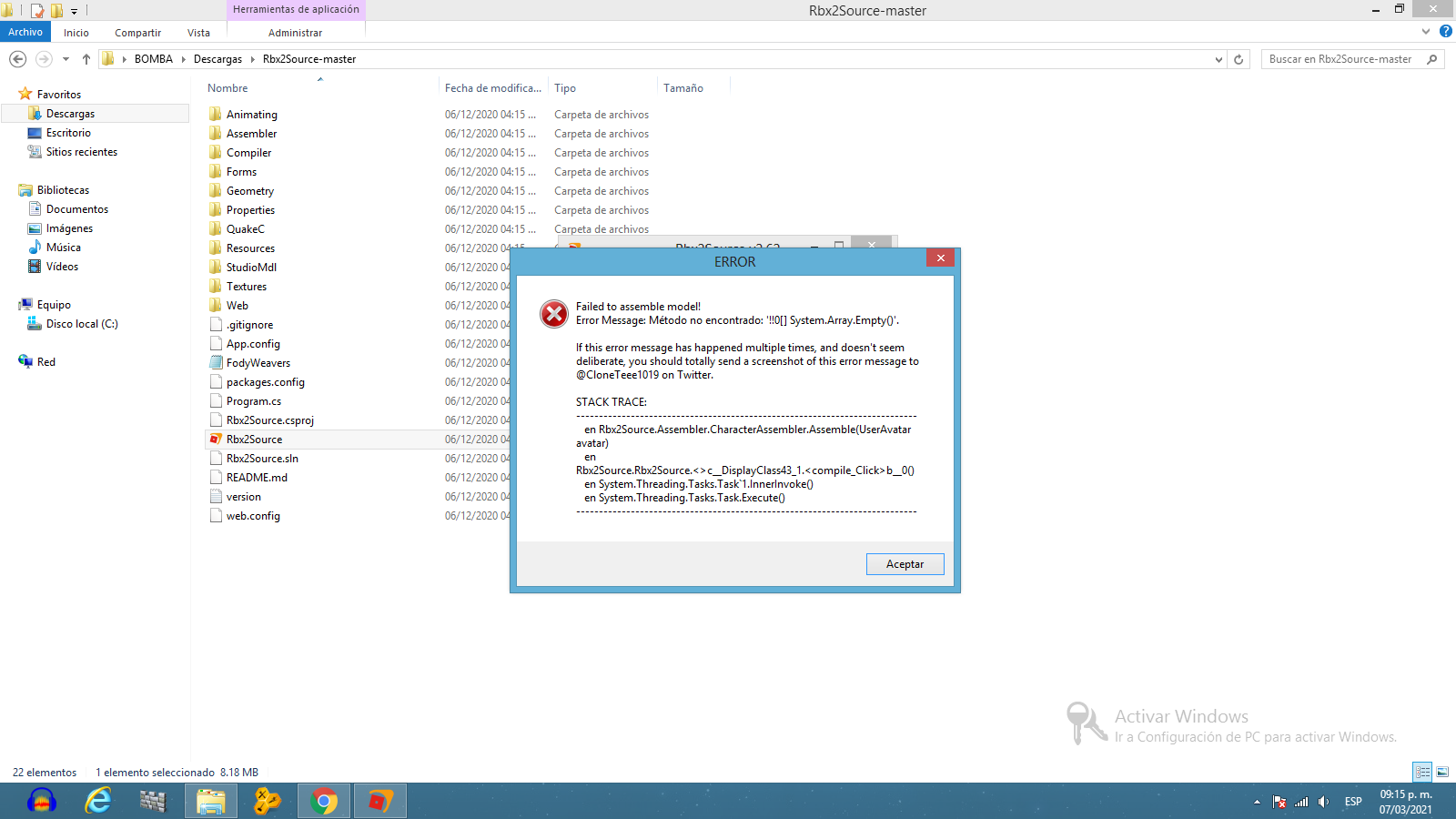 errors for some reason · Issue #64 · MaximumADHD/Rbx2Source · GitHub