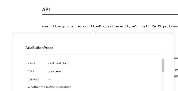 What is the intended use of `isDisabled` in @react-aria/button useButton · Issue #1442 · adobe ...