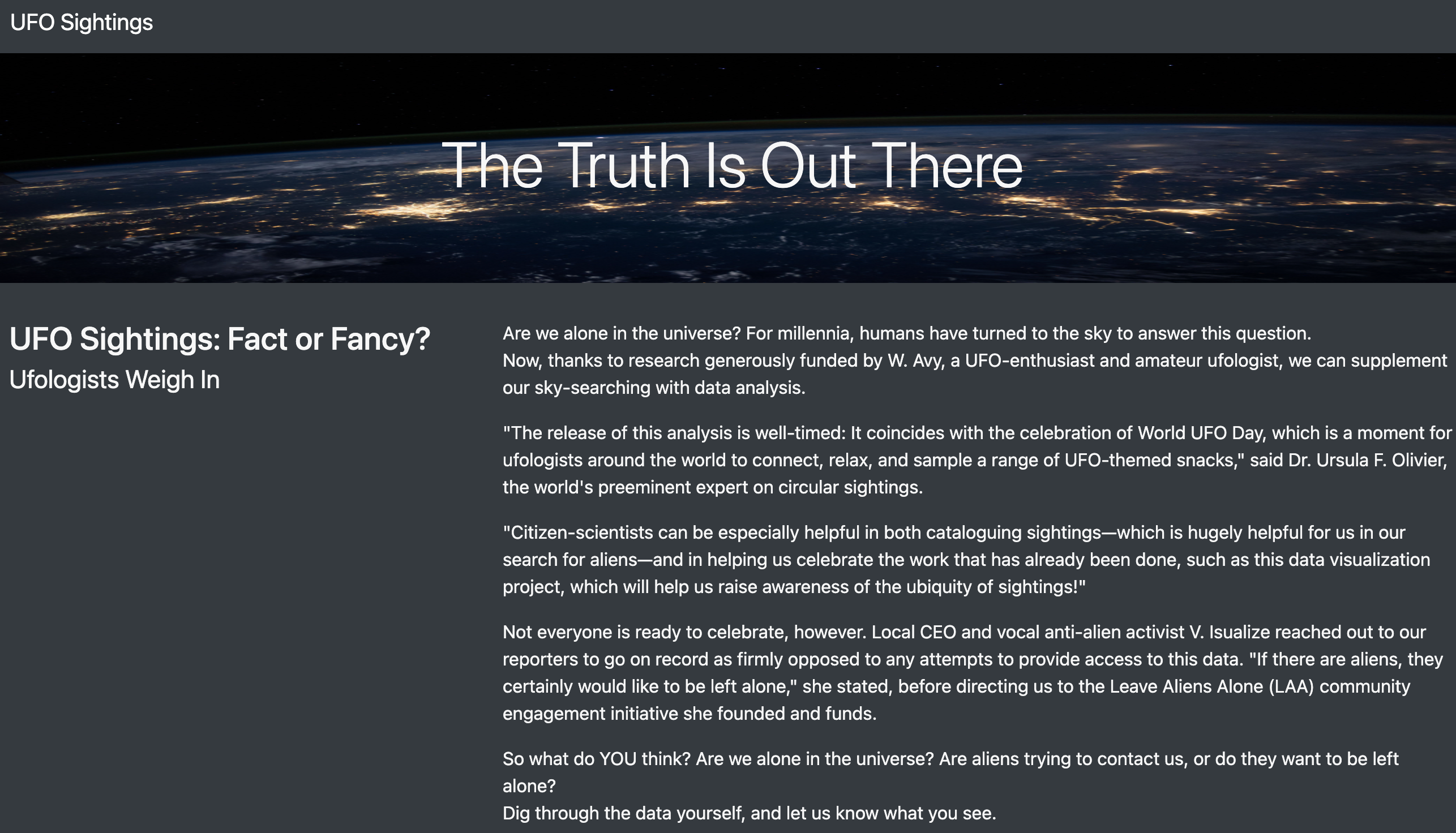 GitHub - Mishauwa/UFOs