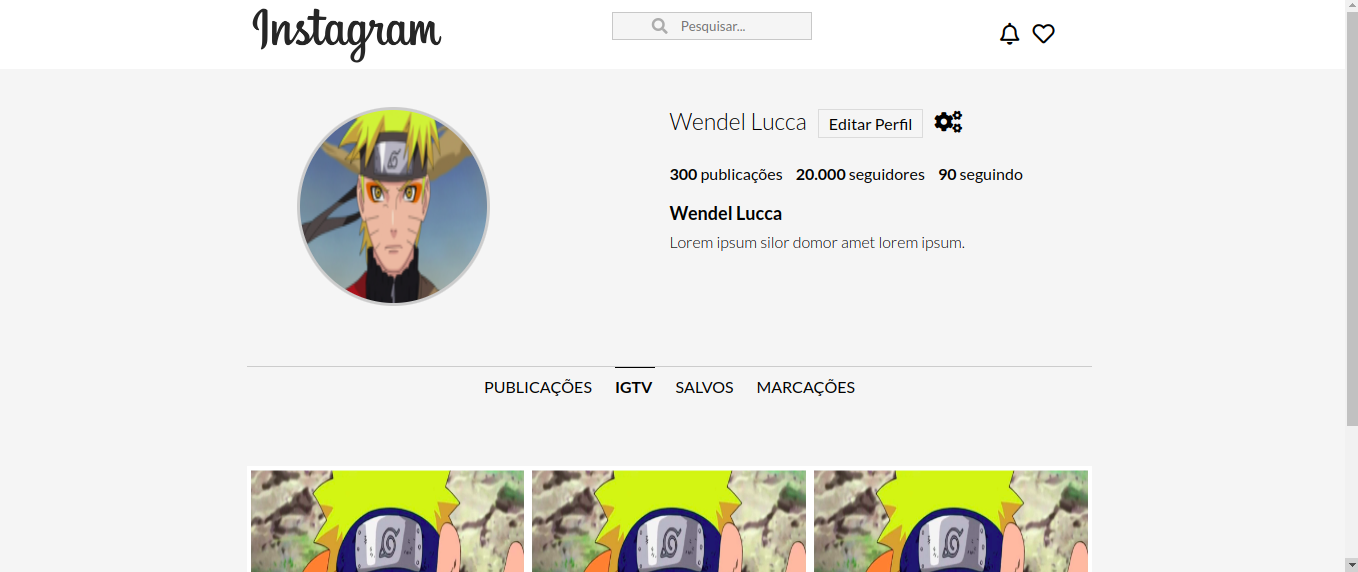 GitHub - Wendel25/Clone-Instagram