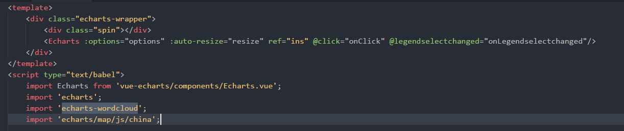 怎样通过import命令引入 · Issue #19 · ecomfe/echarts-wordcloud · GitHub