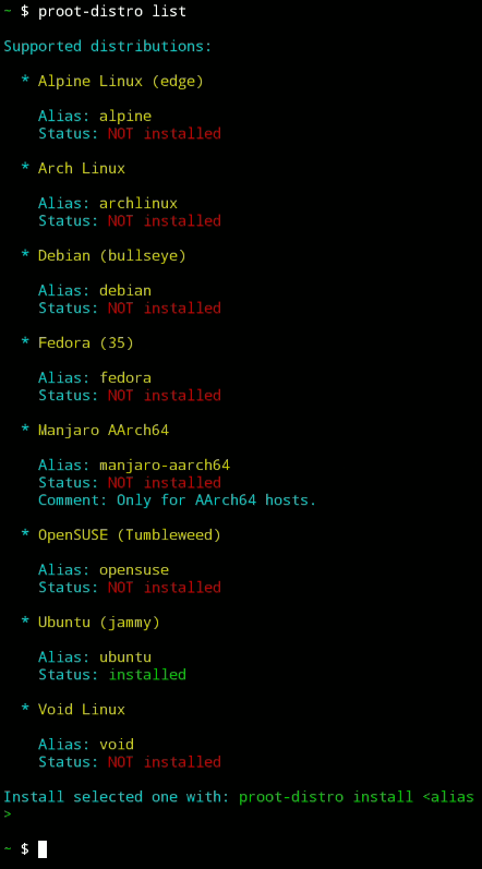 GitHub - onino2001/Termux-install-linux: 用Termux安装不同发行版本的linux