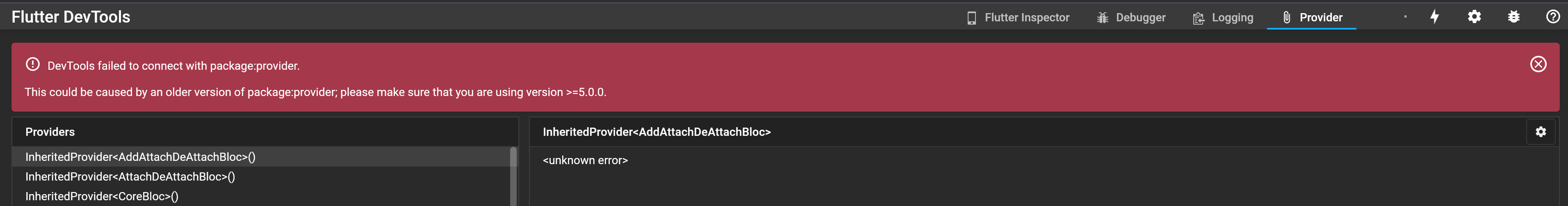 Devtools Cannot Access Provider · Issue 5183 · Flutter Devtools · Github