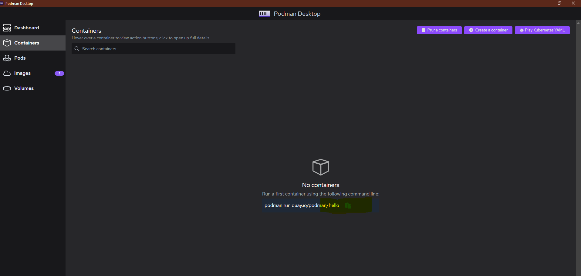 Copy button doesn't work in containers section on Windows · Issue #1736 · podman-desktop/podman ...