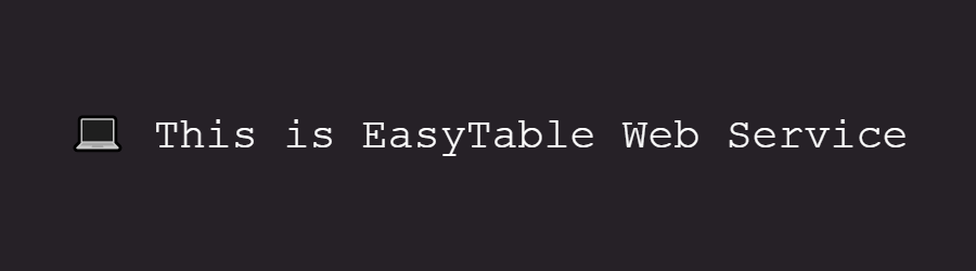 GitHub - ToxaYekar/EasyTable