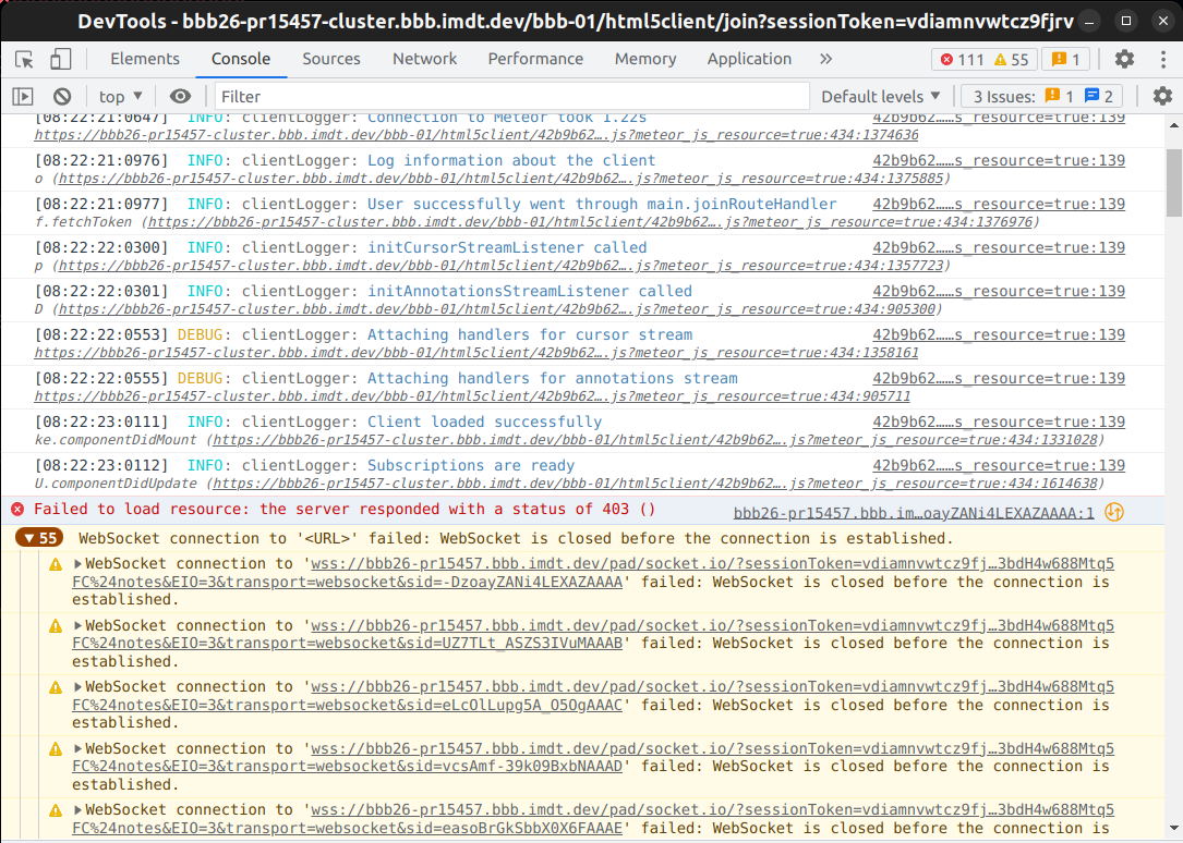 Components not working when using a cluster configuration server · Issue #16542 · bigbluebutton ...
