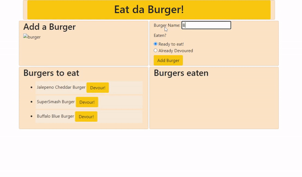 GitHub - BetterBusinessBrian/Eat_A_Burger: Homework #13 Using MySQL, Node, Express, Handlebars ...