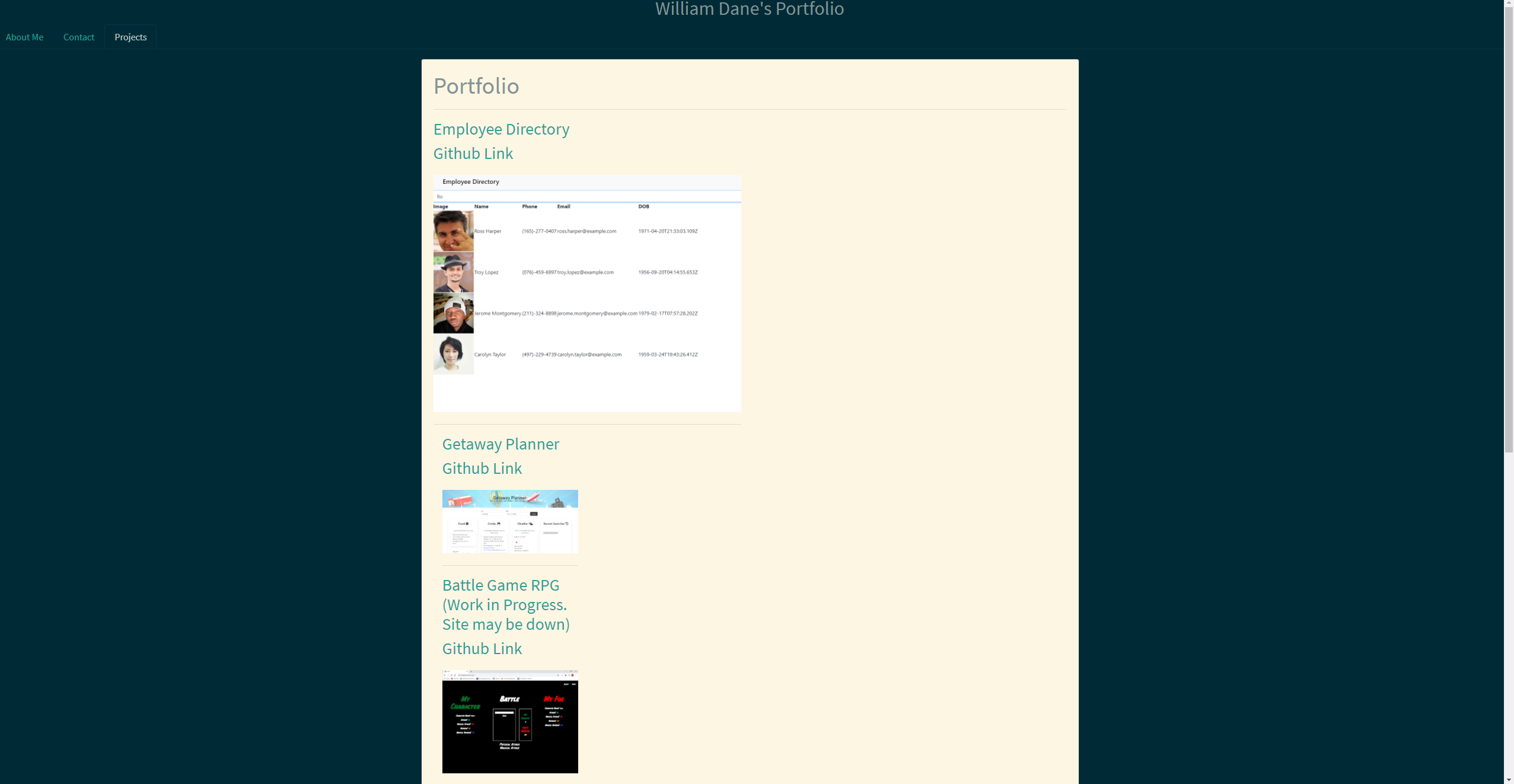 GitHub - wmdane/react-portfolio
