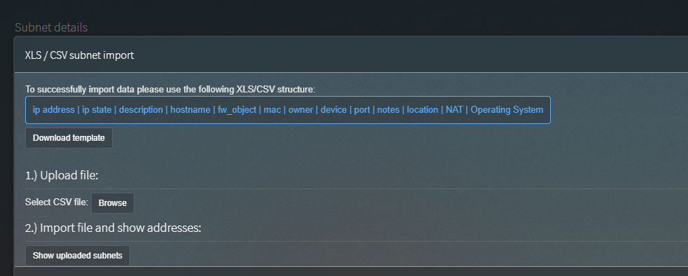Import IP Addresses only imports 1st row in spreadsheet · Issue #1212 · phpipam/phpipam · GitHub