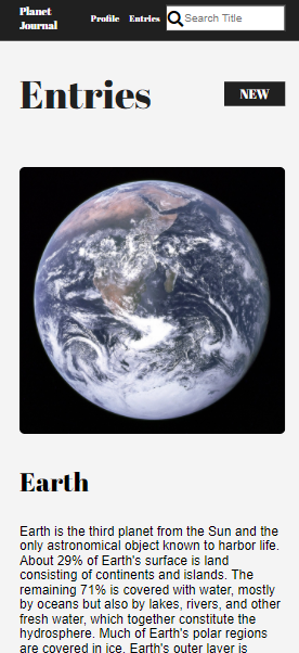 GitHub - AndyPark20/planet-journal: Planet Journal is a dynamic HTML, CSS, and JavaScript ...
