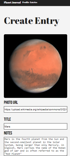 GitHub - AndyPark20/planet-journal: Planet Journal is a dynamic HTML, CSS, and JavaScript ...