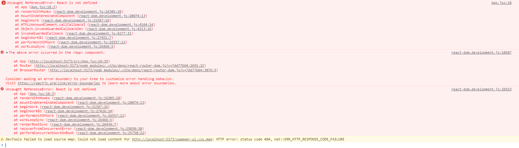 React is not defined (running dashboard development server) · Issue #228 · platformatic ...