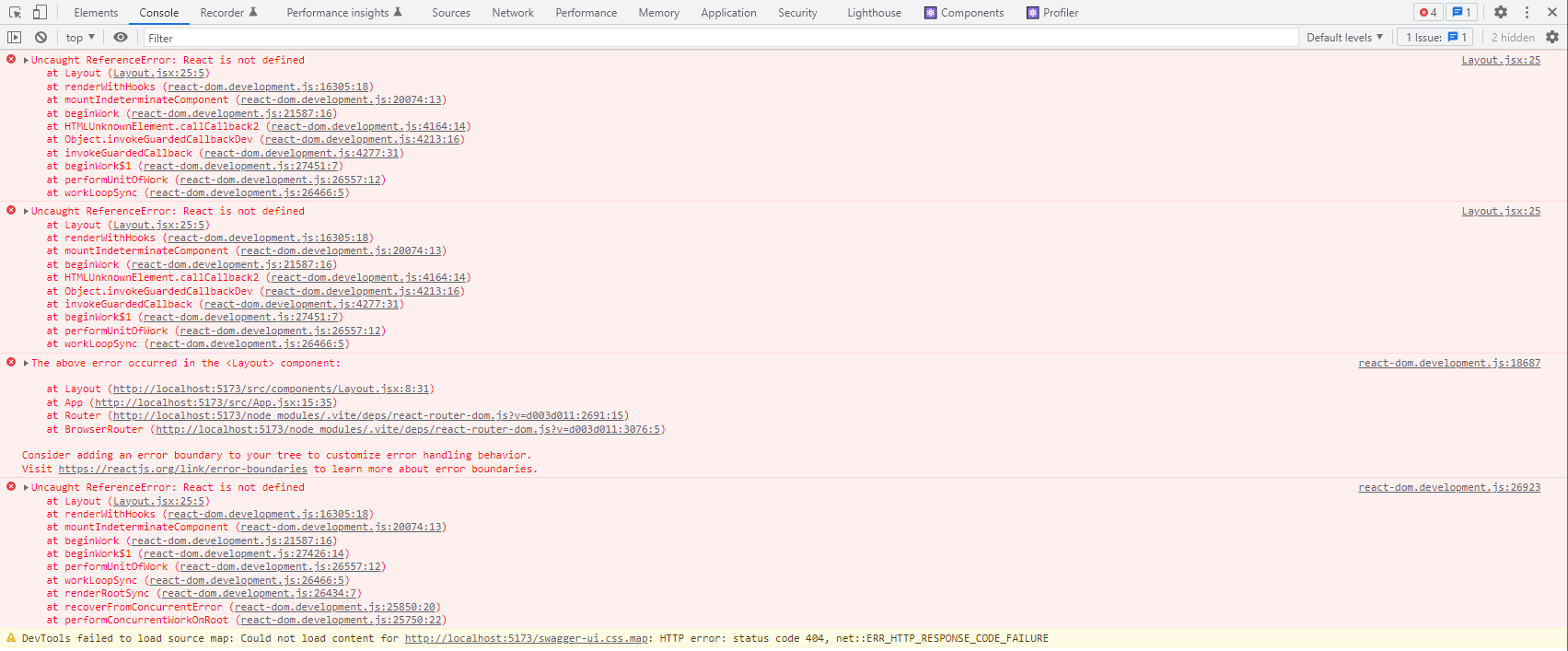 React is not defined (running dashboard development server) · Issue #228 · platformatic ...