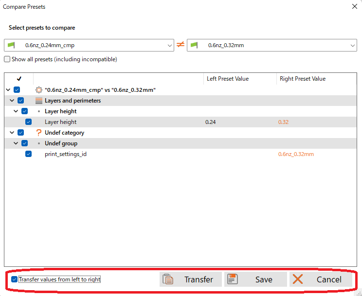 Value copying functionality on the preset comparison screen.(2.6beta4 ...