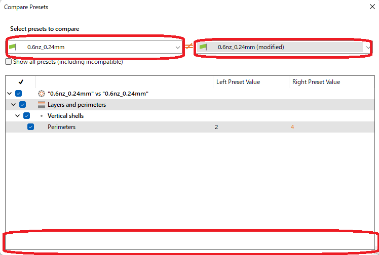 Value copying functionality on the preset comparison screen.(2.6beta4 ...