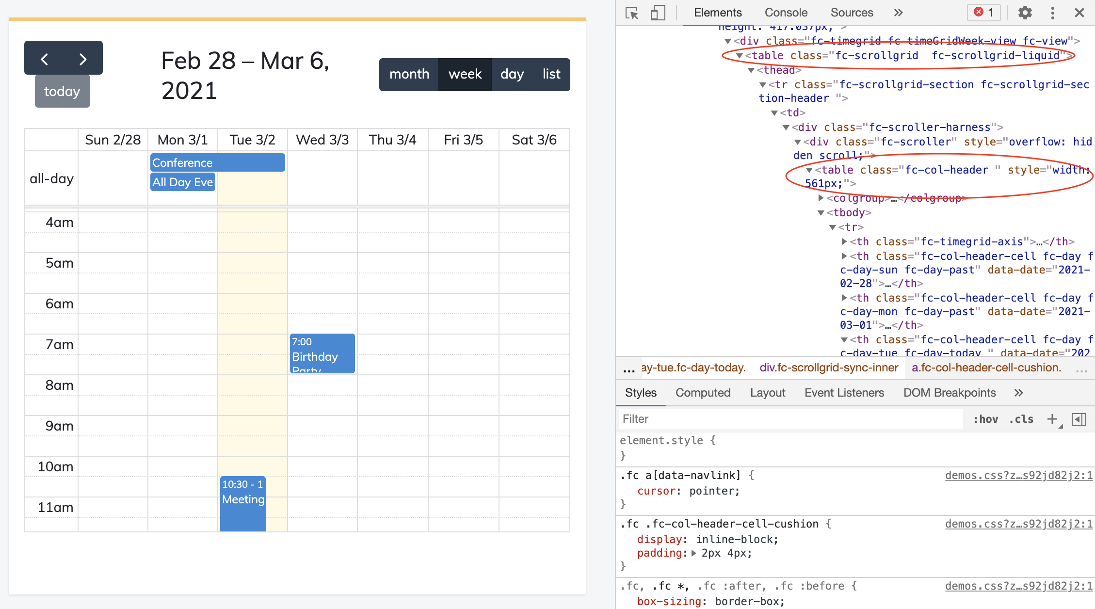 List View Accessibility Enhancements · Issue #4240 · fullcalendar ...