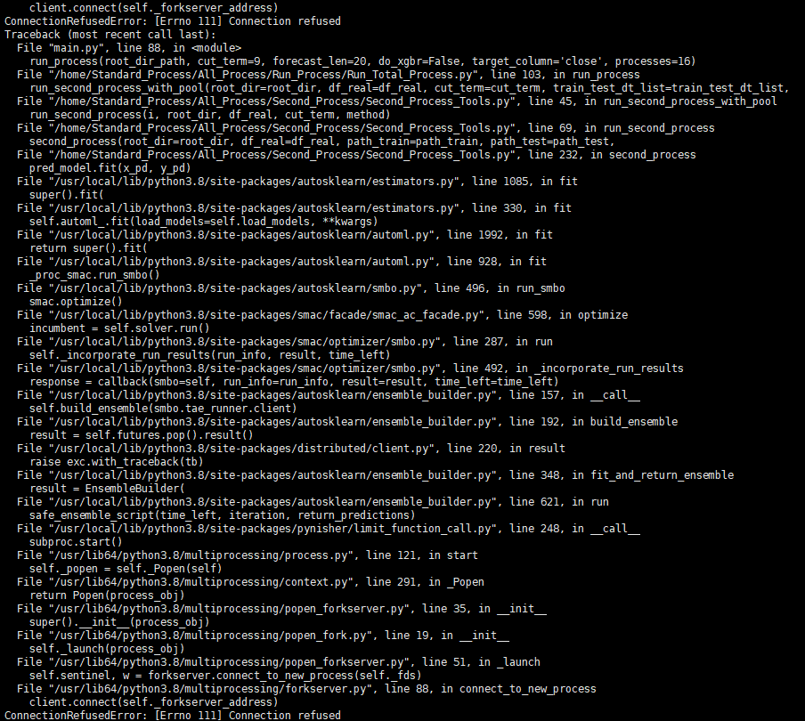 ConnectionRefusedError: [Errno 111] Connection refused · Issue #1302 ...