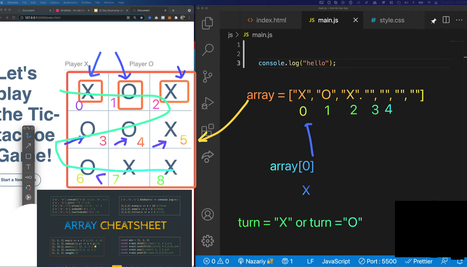 GitHub - NirajanMahara/javascript-tic-tac-toe: Build a Tic, Tac, Toe Game using JavaScript ...