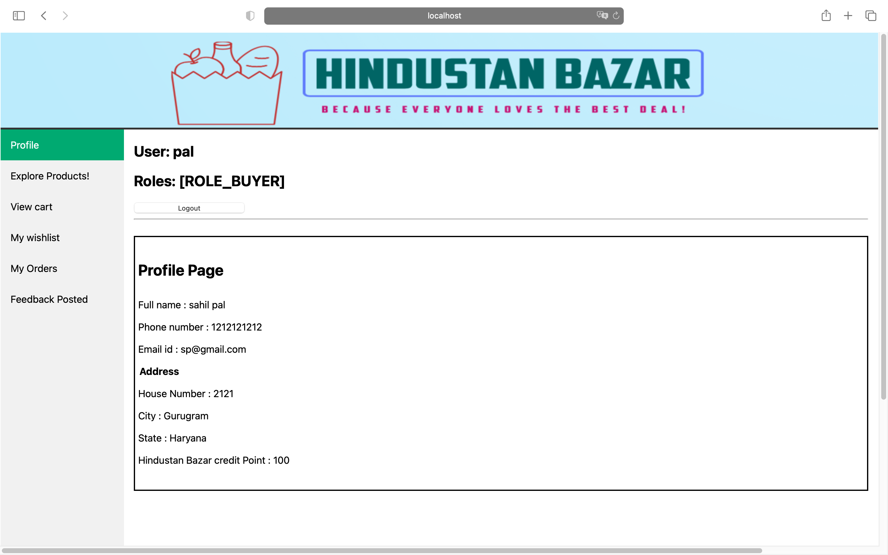 GitHub - sahil-pal/HindustanBazarWebApp: Online Grocery Website using core Spring Framework