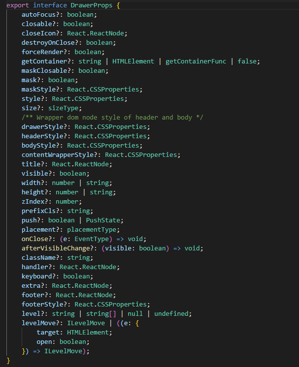 🐛[BUG] DrawerForm drawerProps has not cancelText and okText like ModalForm · Issue #4731 · ant ...