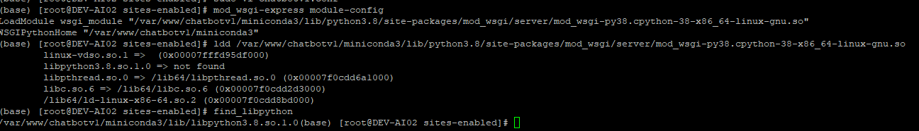 mod_wsgi.so: cannot open shared object file: No such file or directory · Issue #338 ...