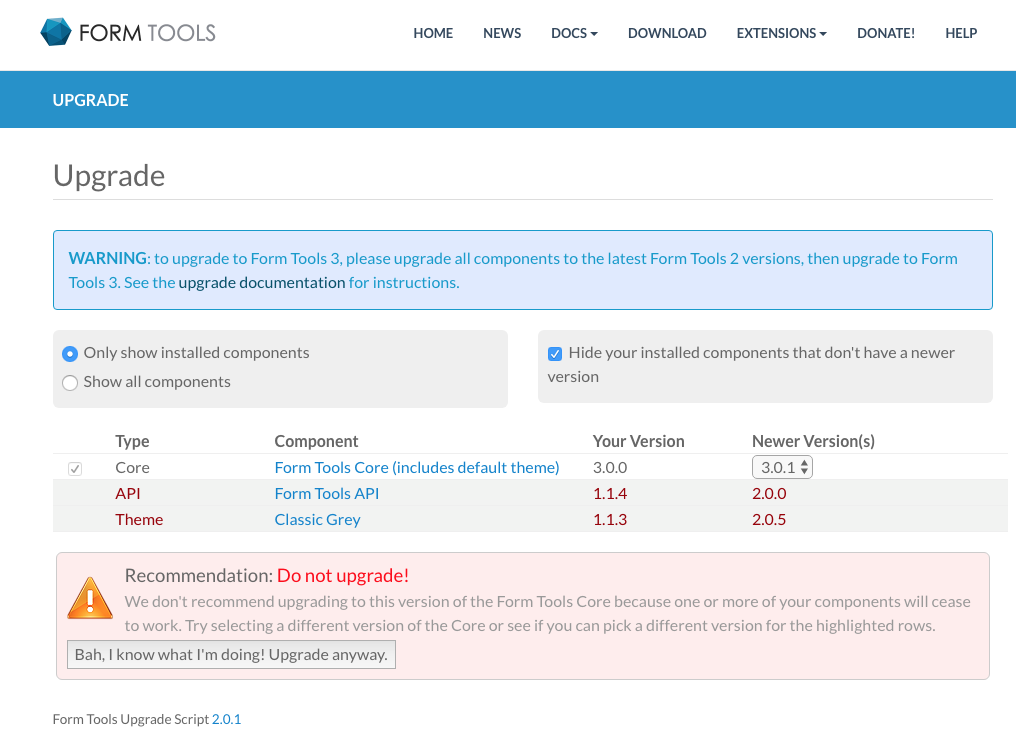 Problems upgrading to v3.0 · Issue #184 · formtools/core · GitHub