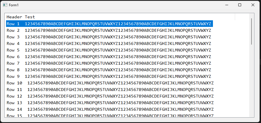 ListView1.SelectedItemIndex 1. Row give no Feedback · Issue #1553 · twinbasic/twinbasic · GitHub