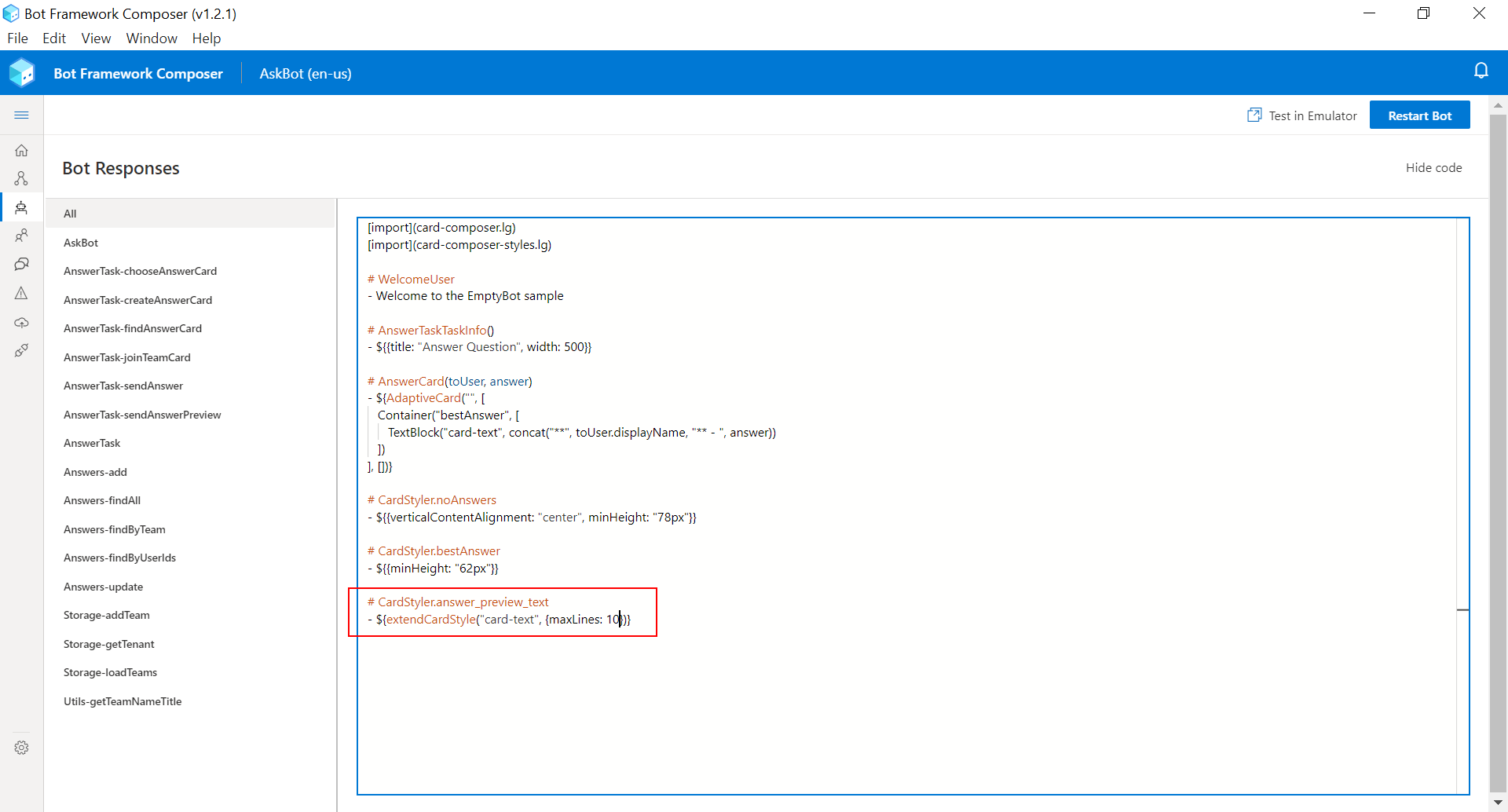 LG Editor keeps dropping changes · Issue #4988 · microsoft/BotFramework-Composer · GitHub
