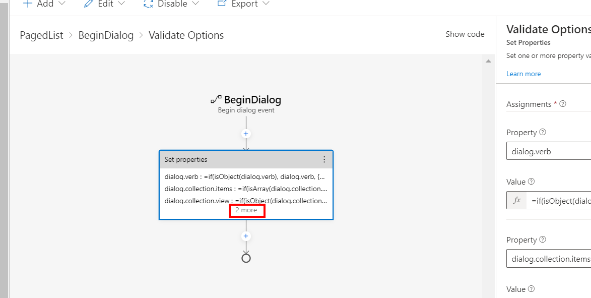 "more" in SetProperties and DeleteProperties should be expandable · Issue #4282 · microsoft ...