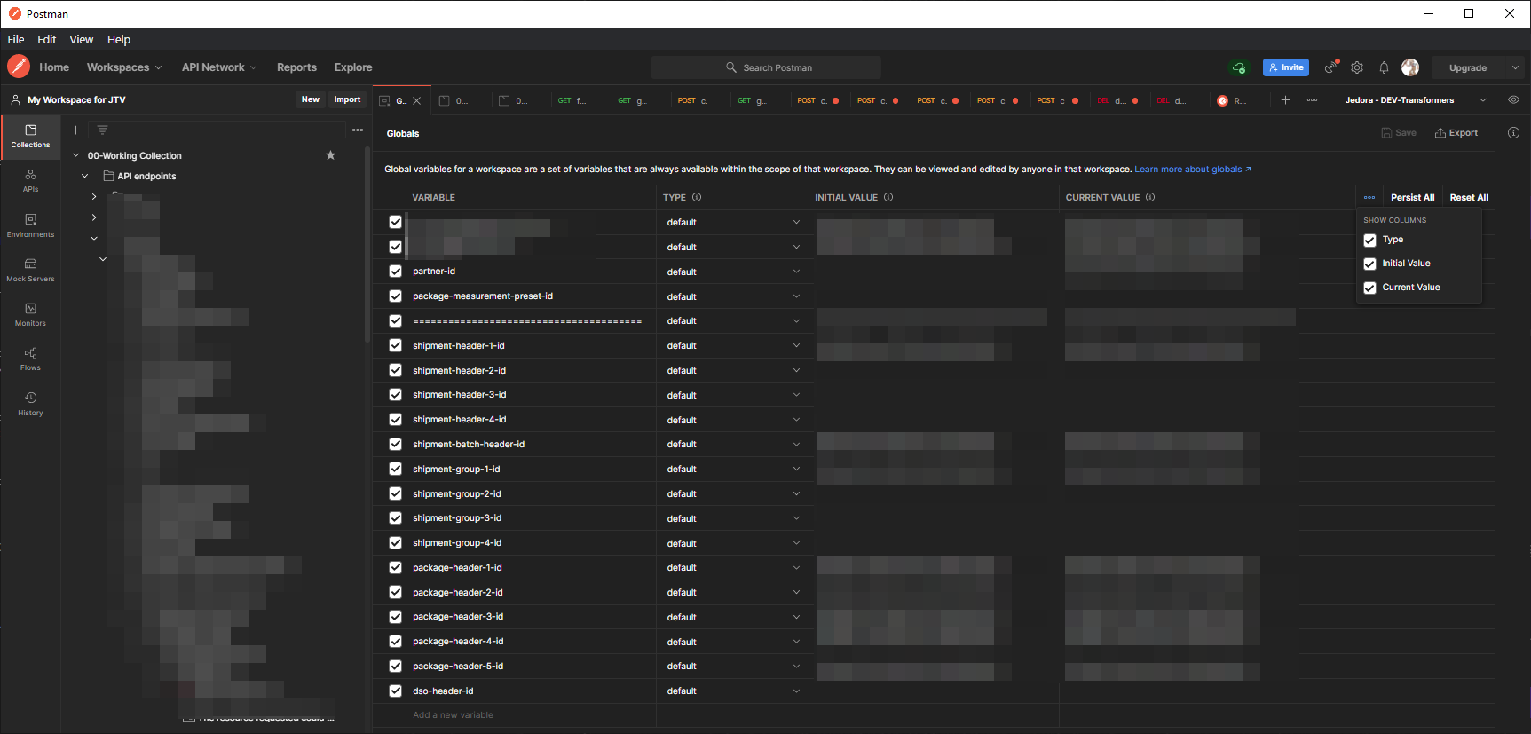 Variable Type On Collection Level Variables · Issue 10562 · Postmanlabs Postman App Support