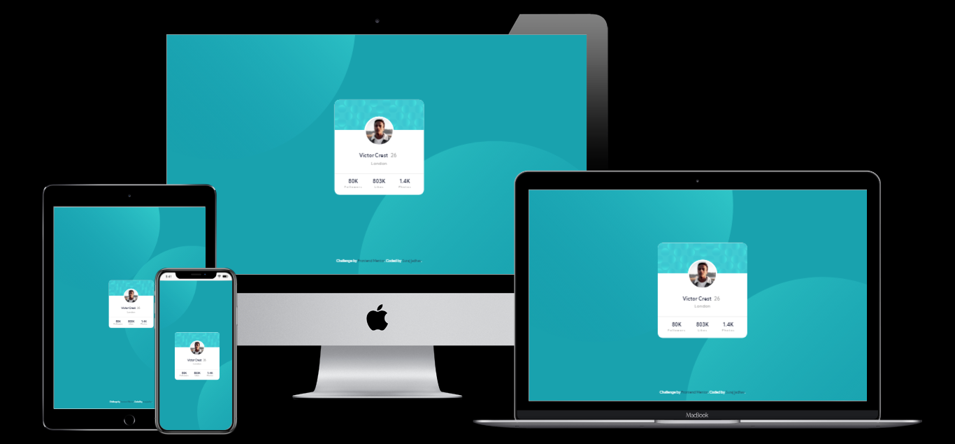 GitHub - JadhavSuraj7rk/profile-card-component: Frontend Mentor ...