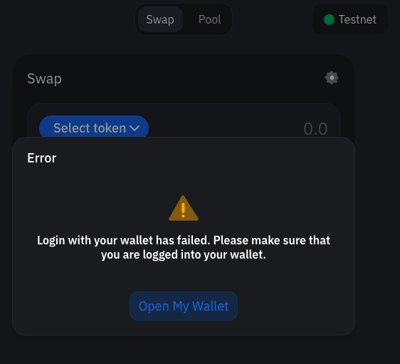 Issues Connecting To Dex · Issue 1464 · Superhero Comsuperhero Wallet · Github 