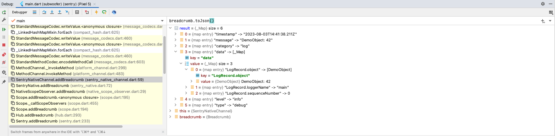 Logging Integration Behaviour When Message Is `object` Is Inconsistent With The Logging Package 