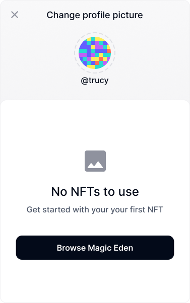 Add empty state for changing pfp · Issue #1886 · coral-xyz/backpack ...