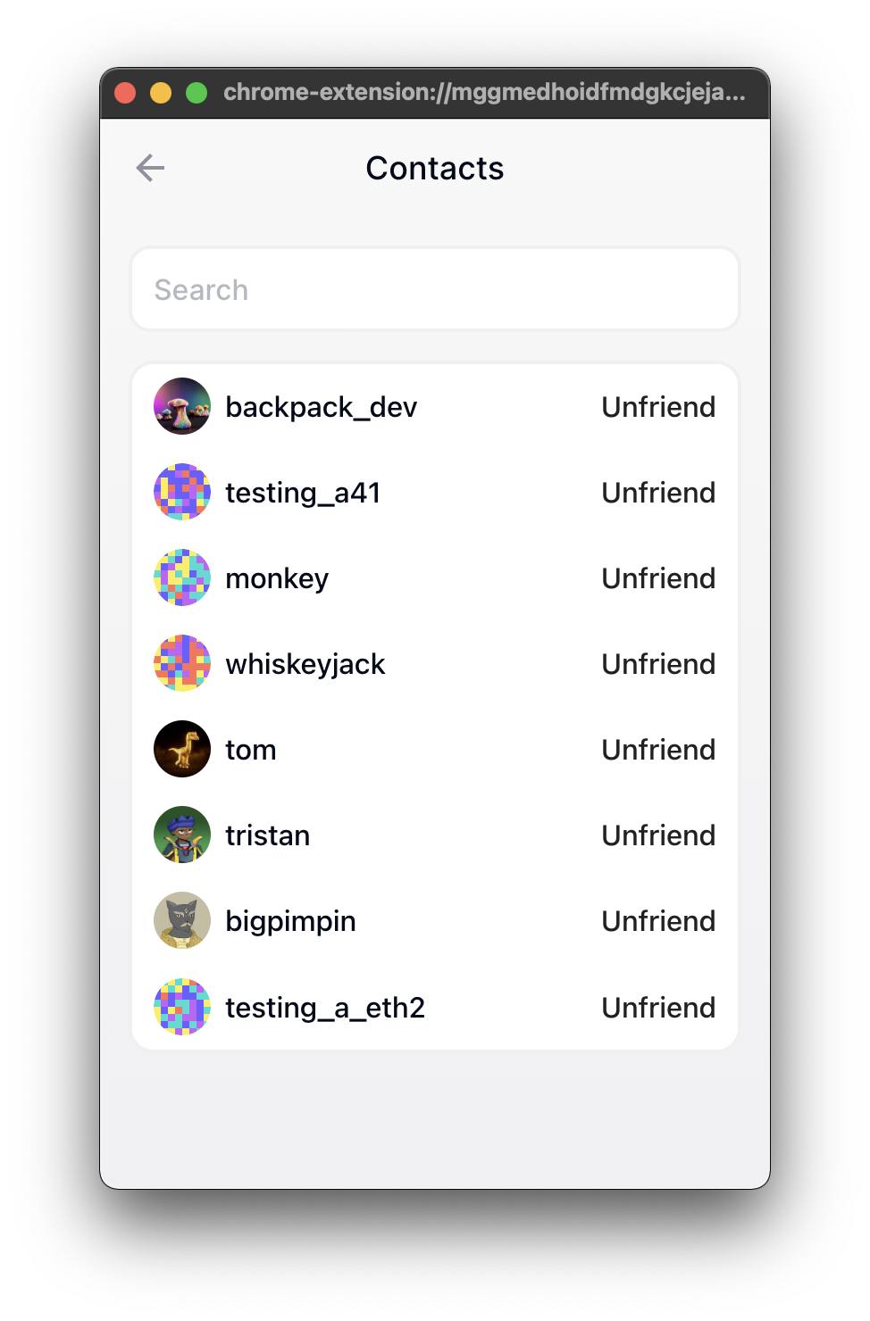 Unfriend button should move to the contact card · Issue #2027 · coral-xyz/backpack · GitHub