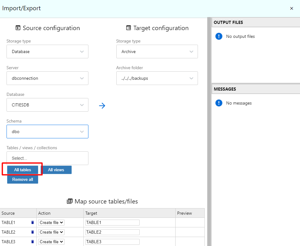 BUG: Error clicking on "All Tables" button in Import/Export view · Issue #109 · dbgate/dbgate ...