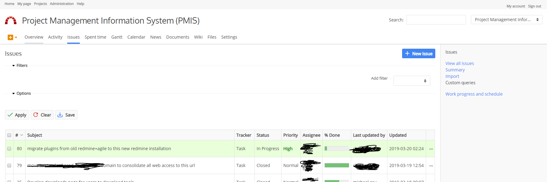 layout is off and most links not clickable after changing to purplemine2 theme. · Issue #89 ...