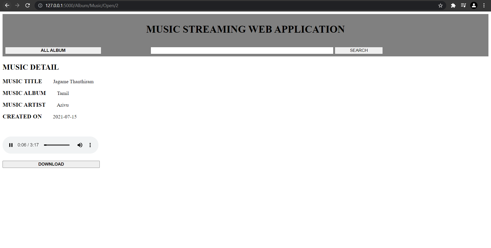 GitHub - Mithilesh-M/Music-Streaming-Application-Flask