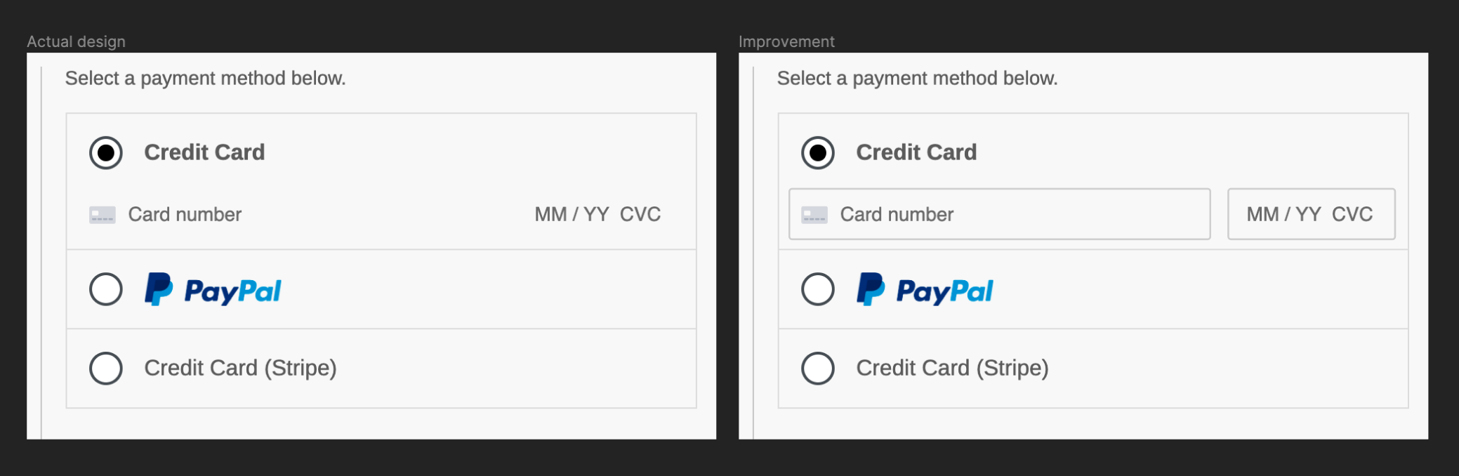 Card number and Expiration date field not visible in the Checkout page · Issue #1338 ...