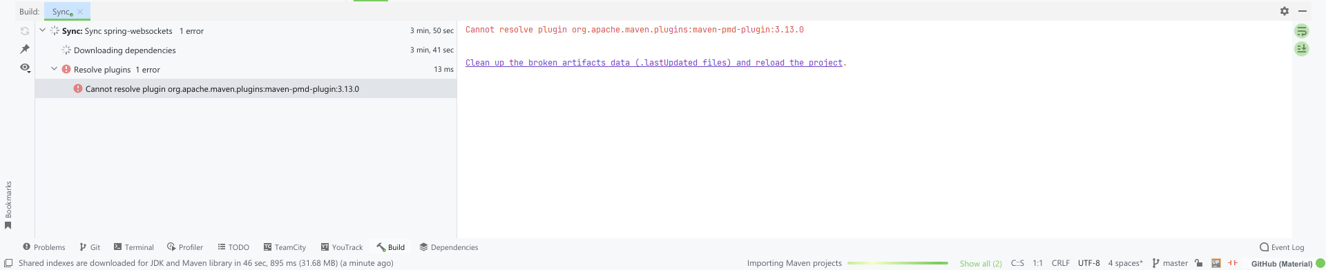 Build sync failure due to maven-pmd-plugin · Issue #11808 · eugenp/tutorials · GitHub