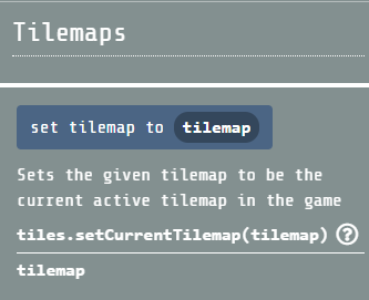 "set tilemap to" block in JS Editor does not show the correct code when dragged out · Issue ...