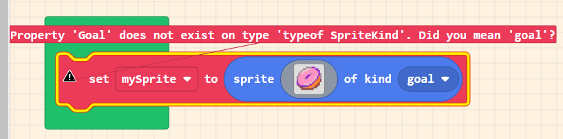 Cannot edit sprite kind name in blocks / sprite kinds are allowed to be entered with a lowercase ...